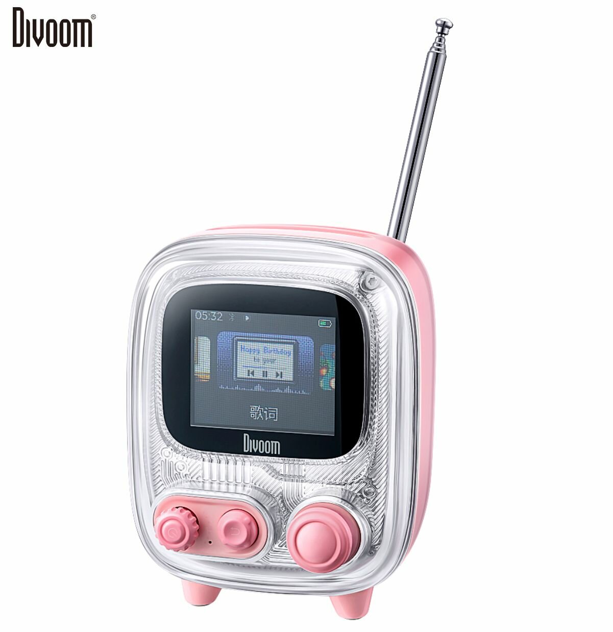 Divoom T-tiivoom-2 Беспроводной Динамик Bluetooth пиксельный будильник DIY Display Board Милый подарок