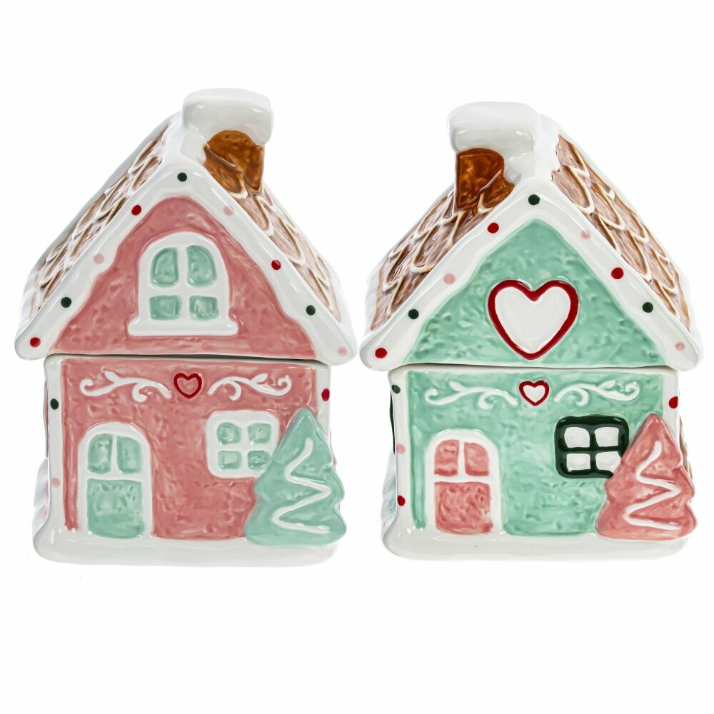 Конфетница "Дом", 400 мл, 2 вида (цена за 1 штуку ) L11,5 W9,5 H16 см.