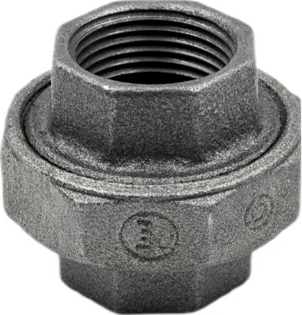 Американка под плоск. прокладку 1/2" вн.-вн. чугун черн, AV Engineering