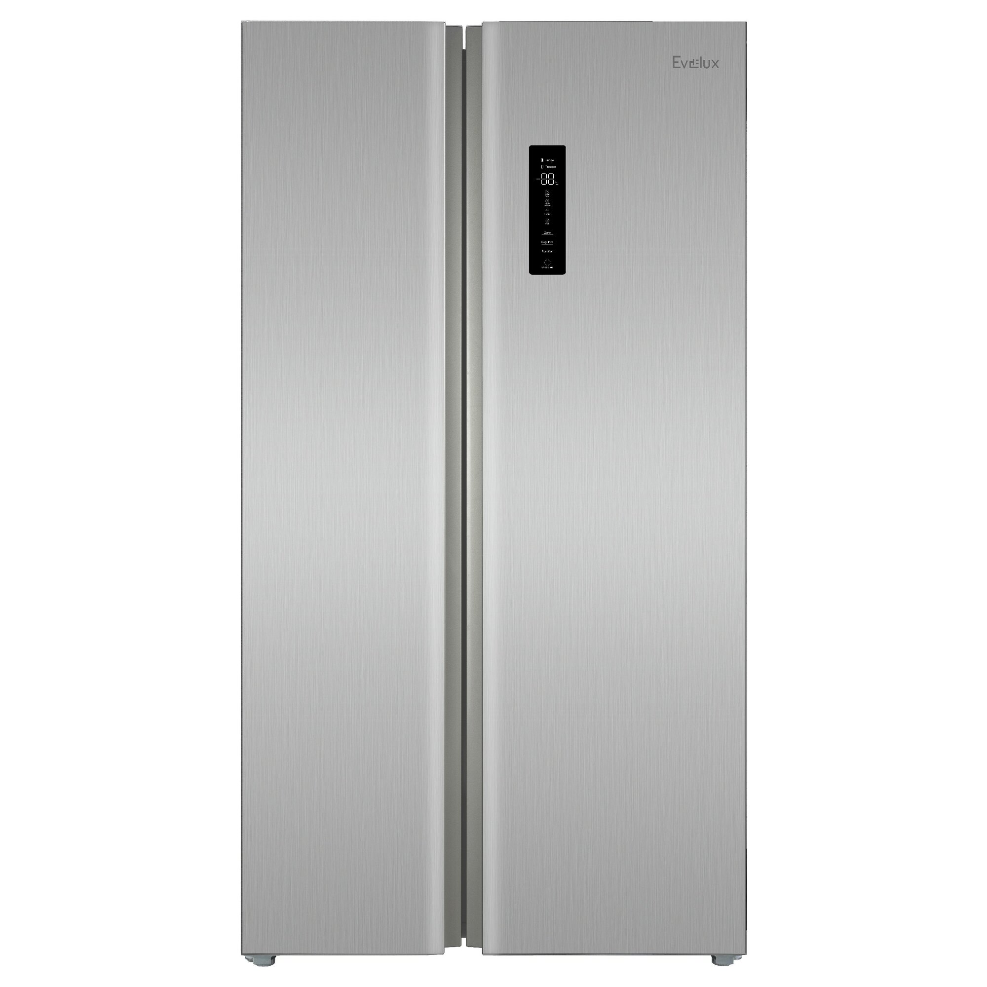 Холодильник Side-By-Side Evelux FSBS 5100 X серебристый, 165 Вт