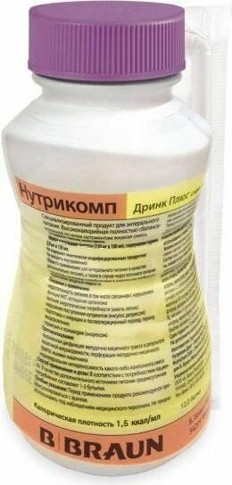 Нутрикомп Дринк Плюс, смесь (банан), 200 мл.