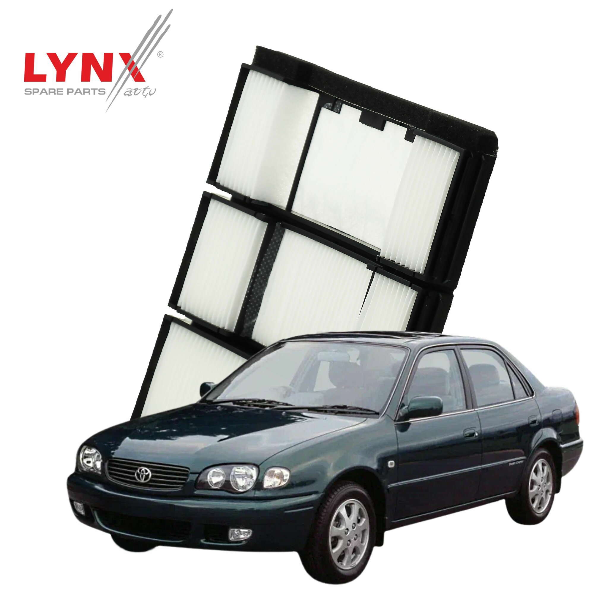 Фильтр салонный Toyota Corolla (8) E110 / Тойота Королла 1997 1998 1999 2000 2001 / 1шт LYNXauto