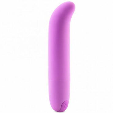 Pink Vibe Вибромассажер для стимуляции точки G и клитора, розовый С изогнутым кончиком