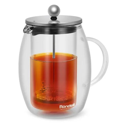 Френч-пресс Rondell Calypso RDS-1822, 1л, прозрачный