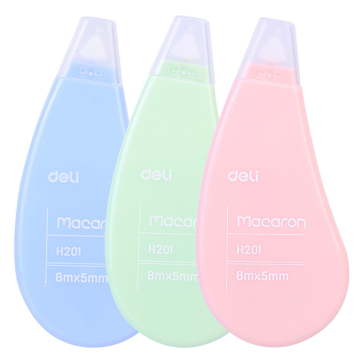 Deli Лента корректирующая белая EH20101-EM08 5 мм х 8 м корпус ассорти для офисной работы