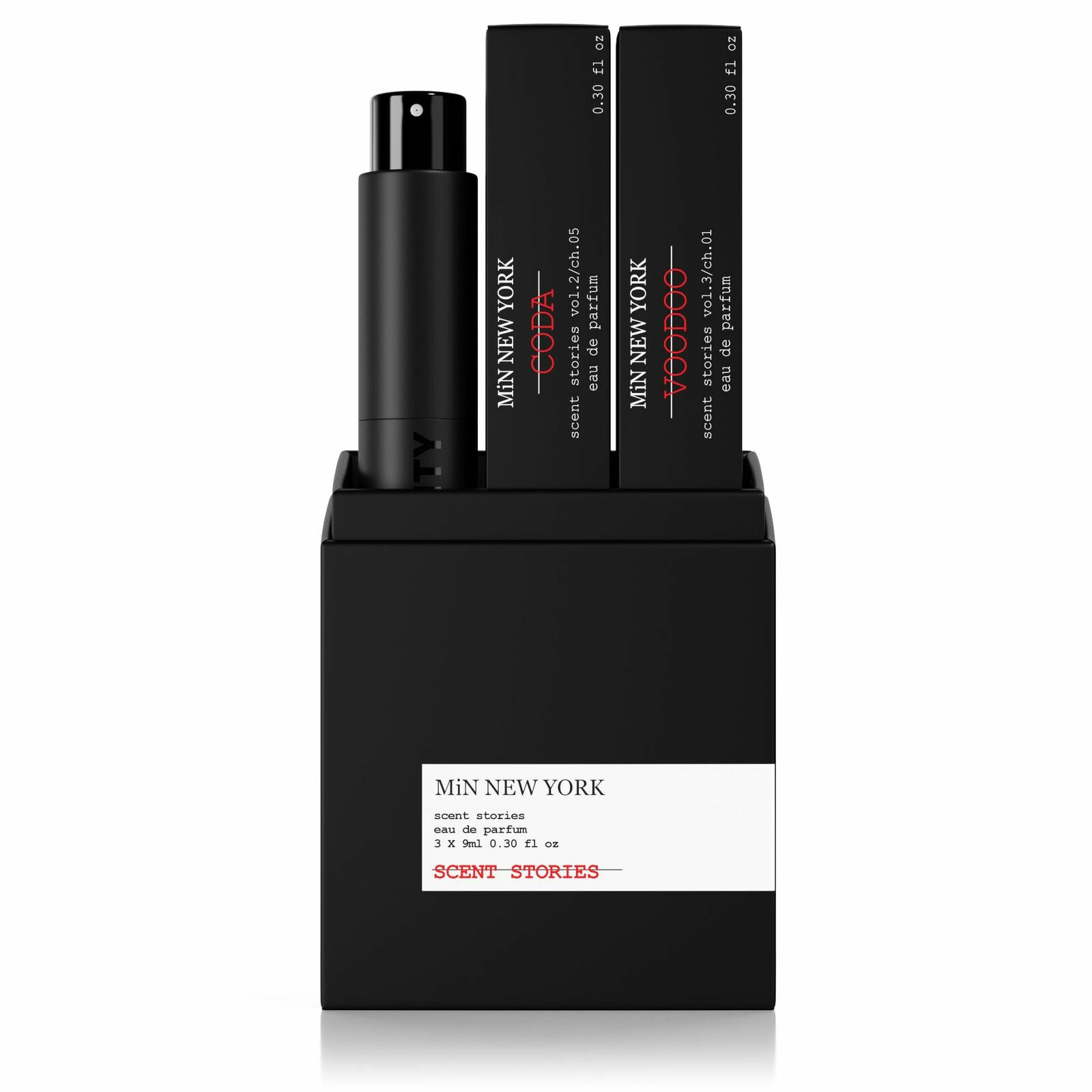 Парфюмерная вода MIN NEW YORK унисекс мини-сет 3 шт х 9 мл "Shaman+Coda+Voodoo"