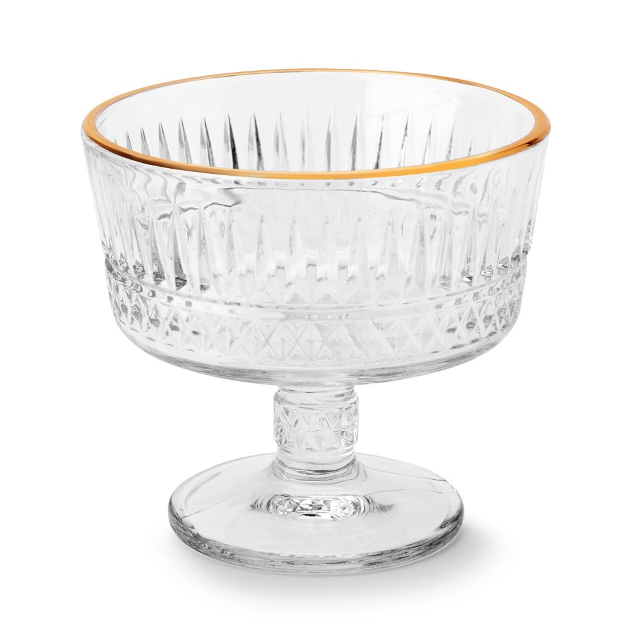 Креманка Atmosphere Goldy, 340 мл, стекло элегантная сервировочная посуда для десертов