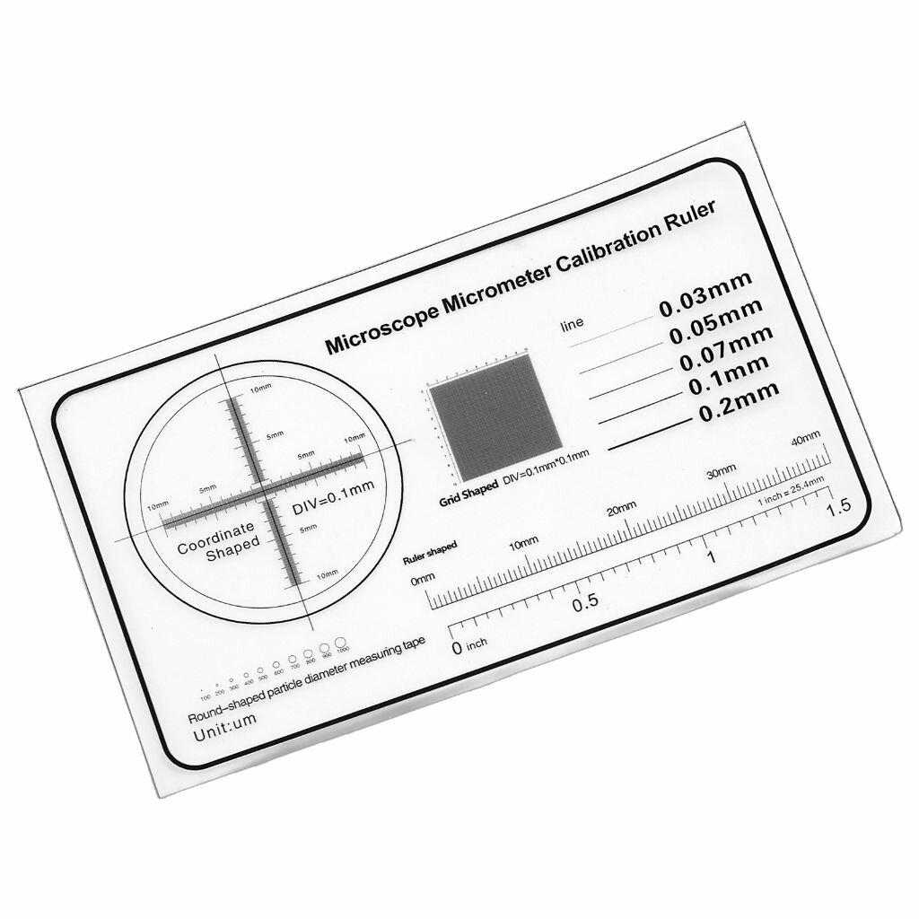 Корректирующая линейка микроскопа