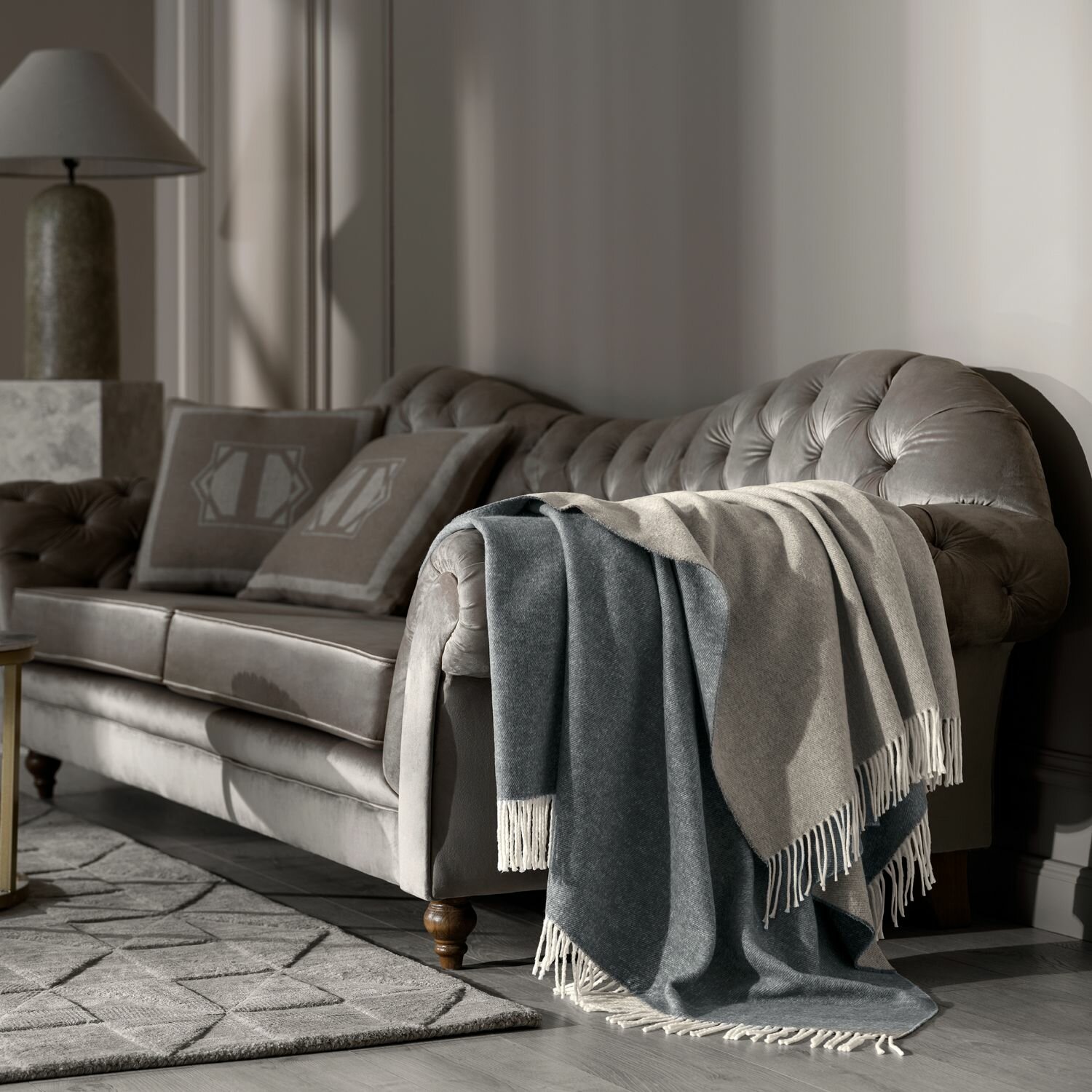 Togas Плед "Ферилли" двусторонний с бахромой, 130х170