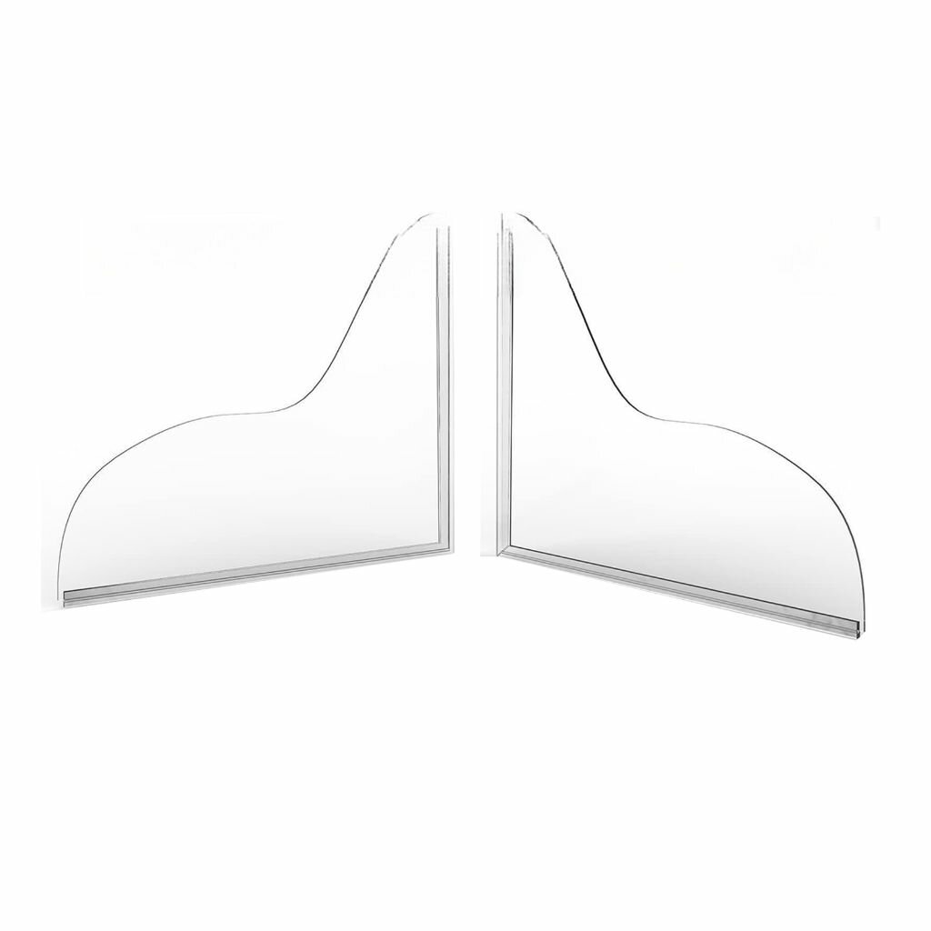 2 акриловых защитных экрана для ванны