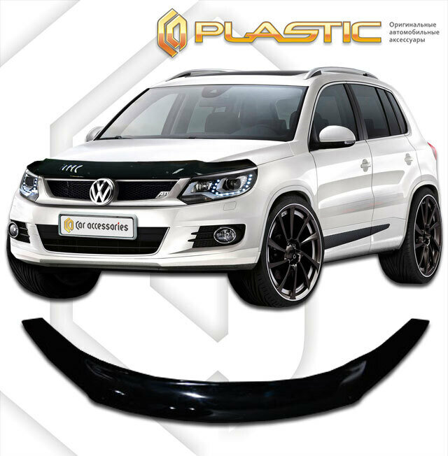 Дефлектор капота Classic черный Volkswagen Tiguan Год выпуска 2012-2017