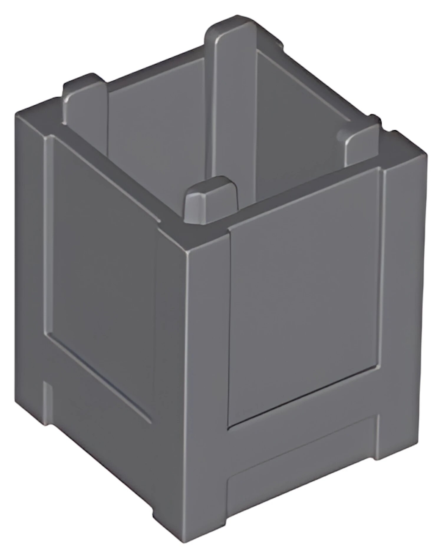 Деталь LEGO Контейнер Lego Container, Box 2 x 2 x 2 - Top Opening 61780 Dark Bluish Gray N