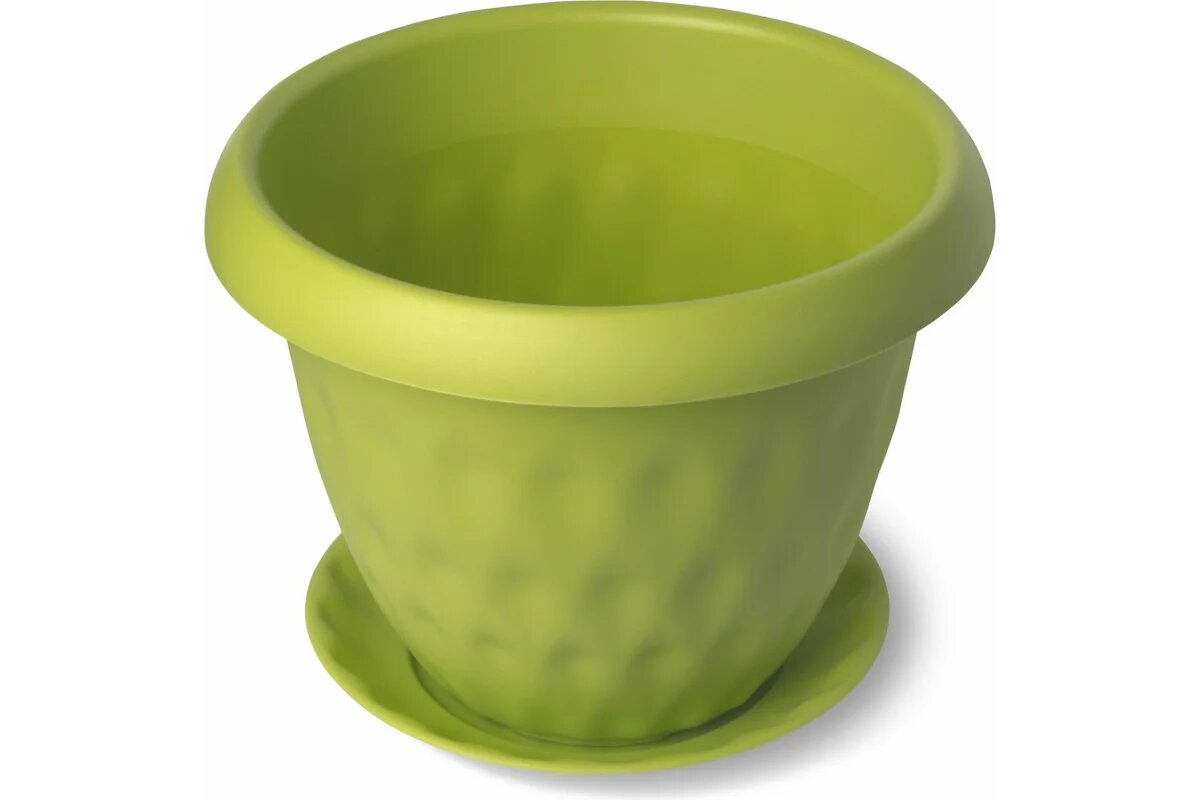 Martika Розетта горшок для растений с поддоном 1.7 л диаметр 170 мм зеленый