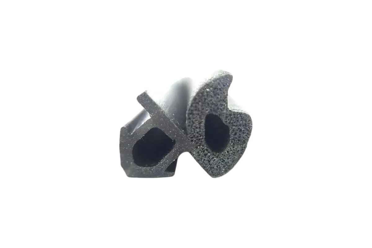 KOMFORT Уплотнитель для окон REHAU RAUCELL москитные системы, черный EPDM, 12 м, УРЧ04038