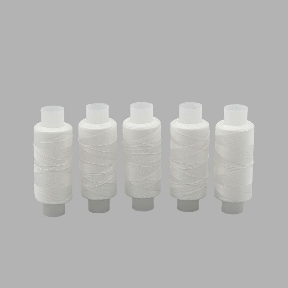 Швейные нитки Нит-ка Нит-ка 200 м, белые, 5 шт в 1 упаковке