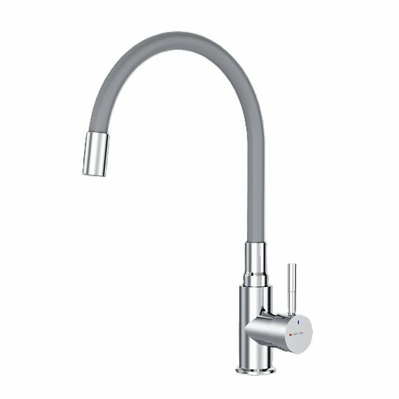 Смеситель для кухни Am.Pm X-Joy S (F85B07605) с гибким изливом, серый