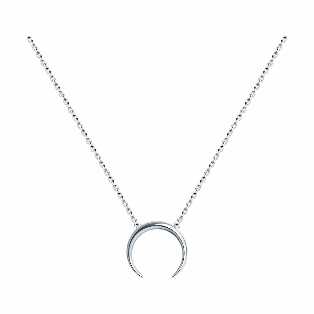 Колье, серебро, 925 проба, родирование