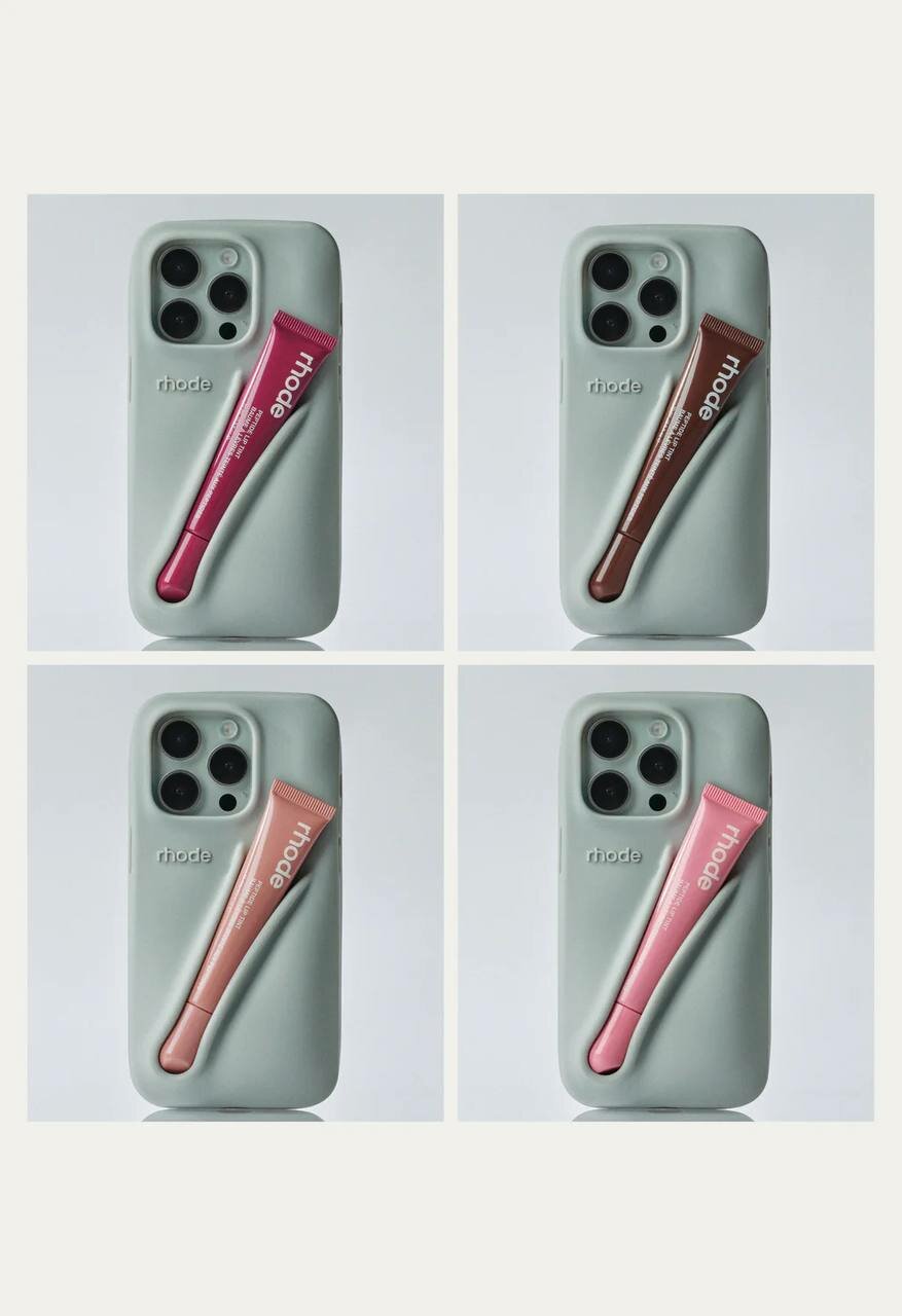 Чехол Rhode Lip Case, для iPhone 15 Pro Max, силикон, стильный и компактный — фото 1