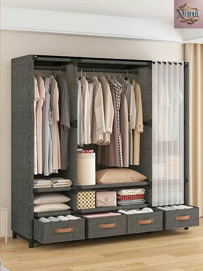Гардеробные шкафы для хранения от пола до потолка, отделочные шкафы, многослойные подвесные шкафы большой вместимости