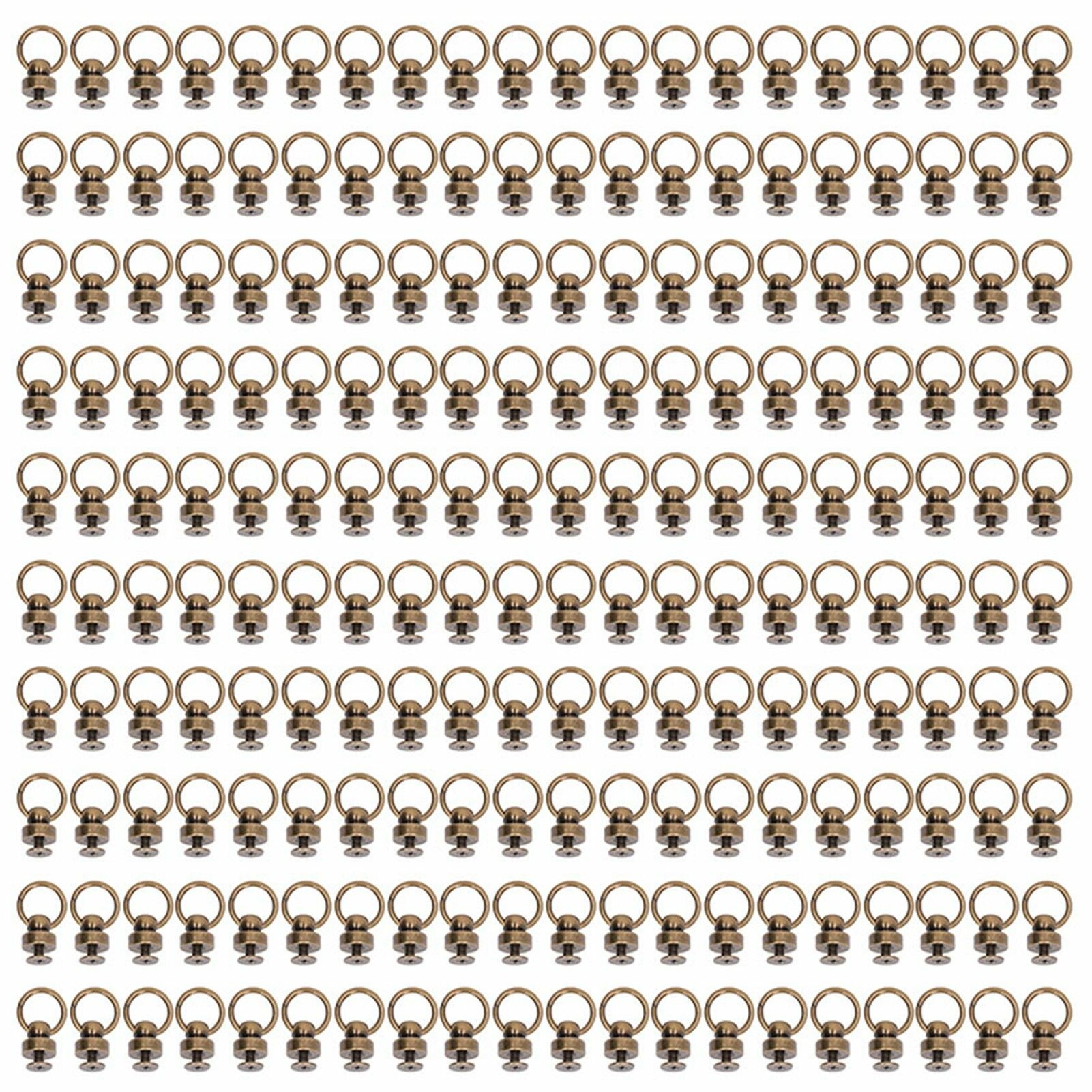 200 шт. латунные заклепки 9 мм, бронза