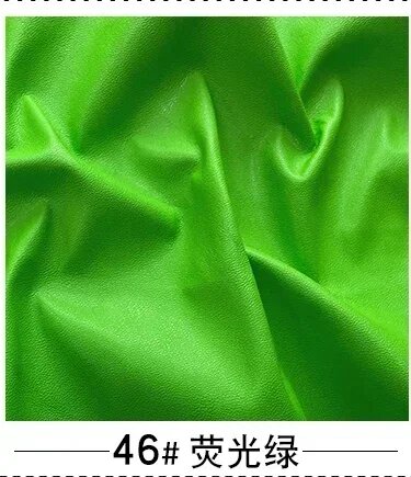 Эластичная искусственная кожа PU ткань 1,38 м шириной Зеленый, Fluorescen green46