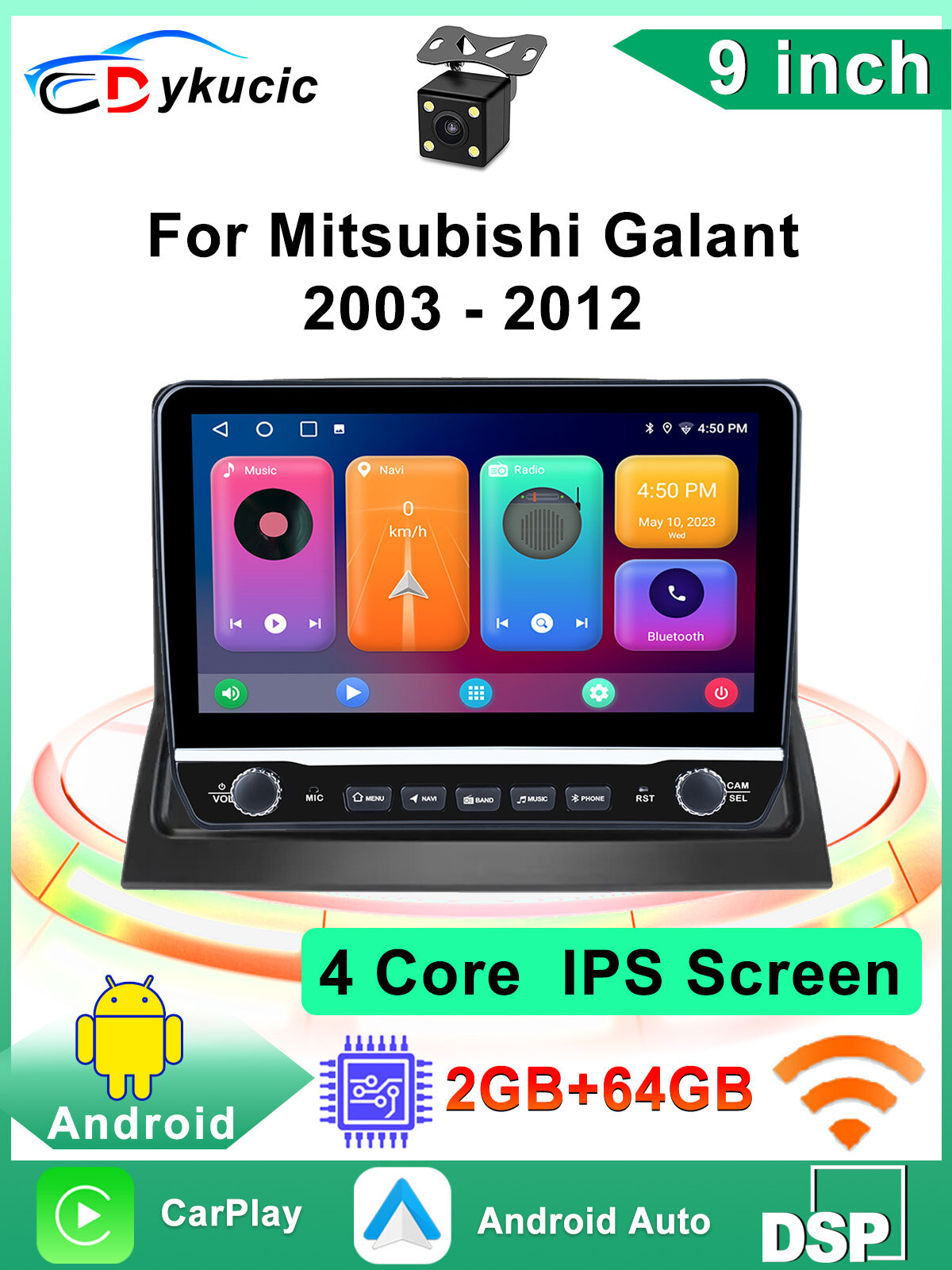 Магнитола для Mitsubishi Galant 2003-2012