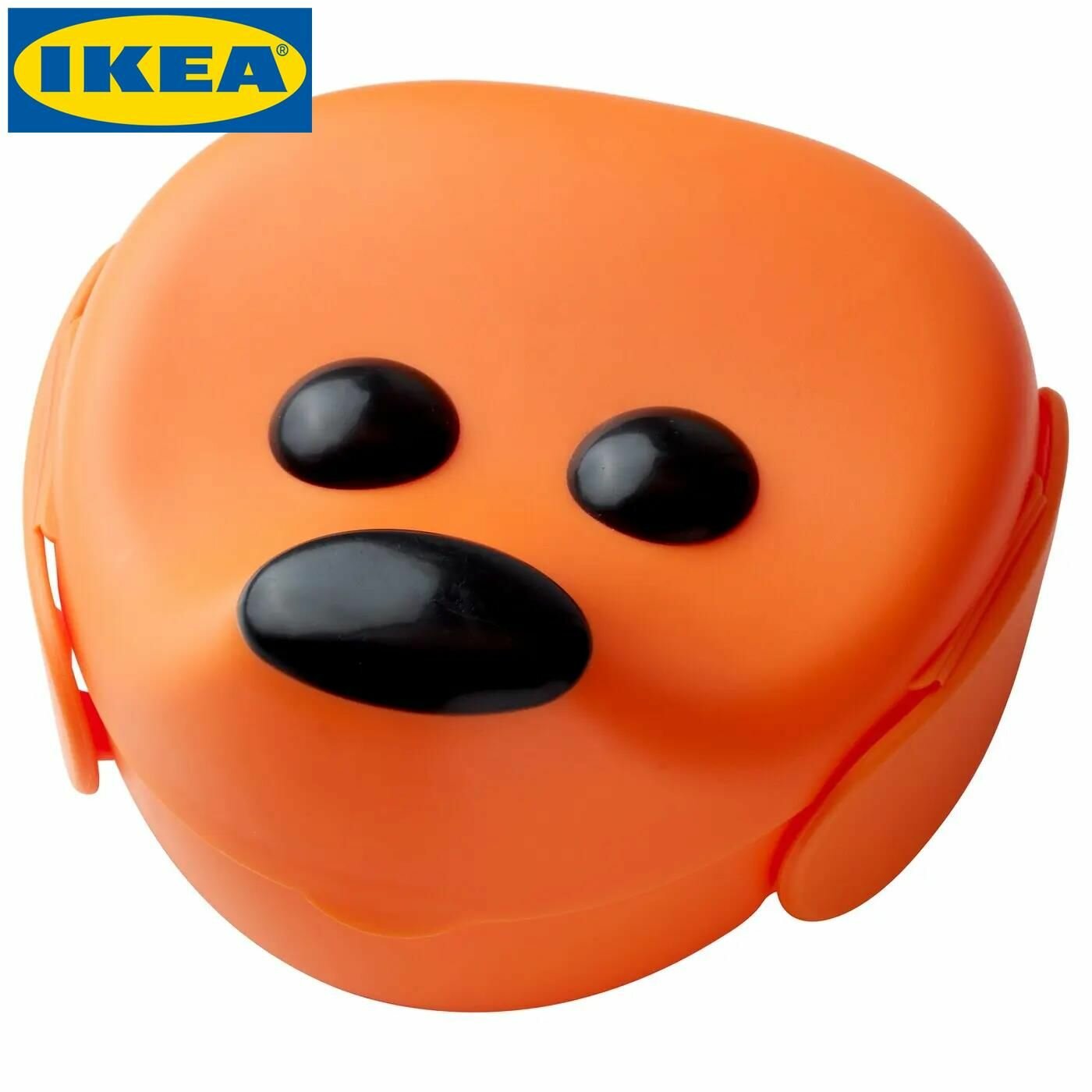 Ланч-бокс IKEA - SMASKA (смаска), в форме собачьей мордочки, пластиковый, 1 шт