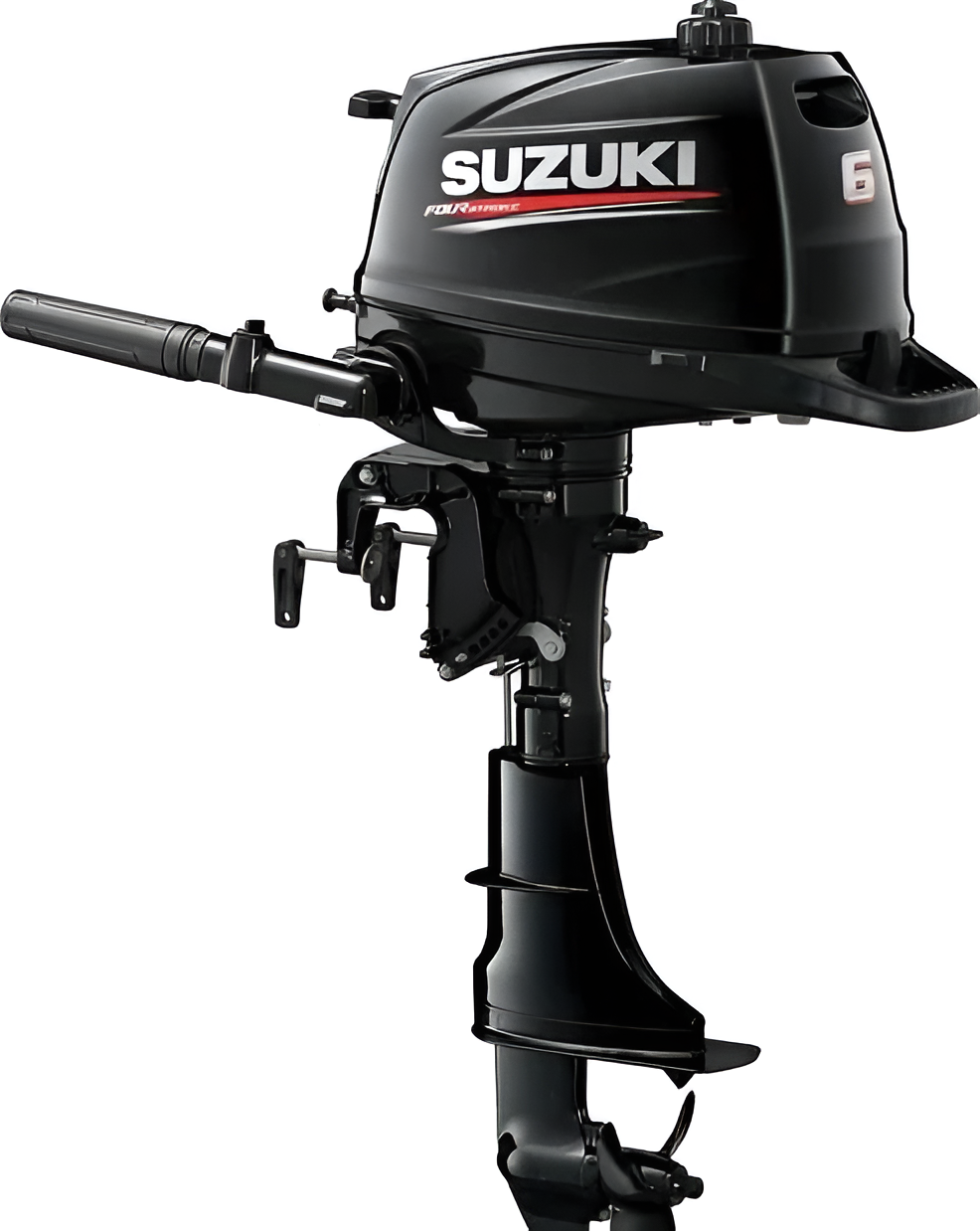 Лодочный мотор Suzuki DF6AS, 6 л. с, 2-тактный, экономичный, антикоррозийное покрытие