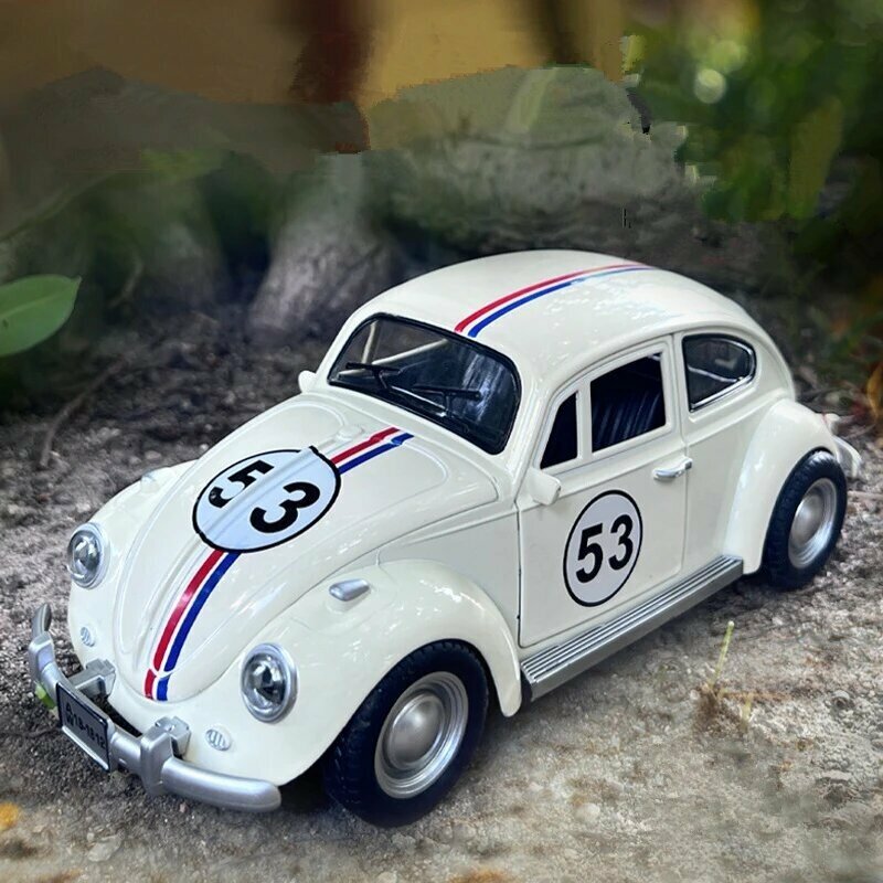1:18 Beetle сплав классическая модель автомобиля литье под давлением металлические транспортные средства модель автомобиля высокая имитация звука свет коллекция детские игрушки подарок, Modified Beige
