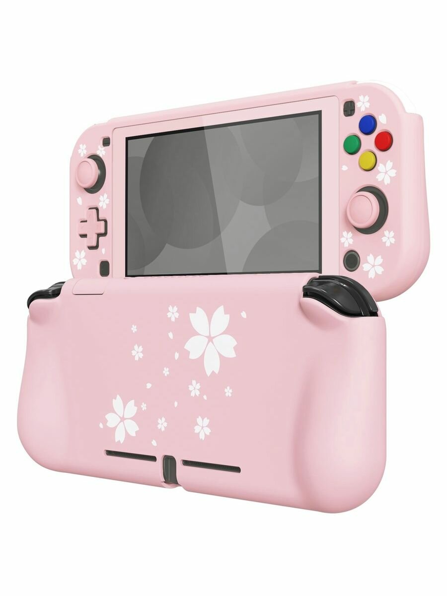 Чехол для Nintendo Switch Lite с эргономичным хватом, плёнкой и накладками, Сакура
