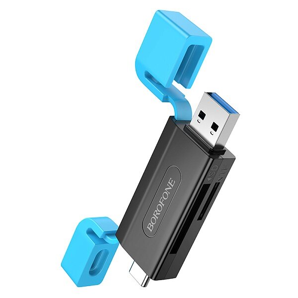 Картридер BOROFONE DH9 Type-C/ USB 2.0 SD/ TF