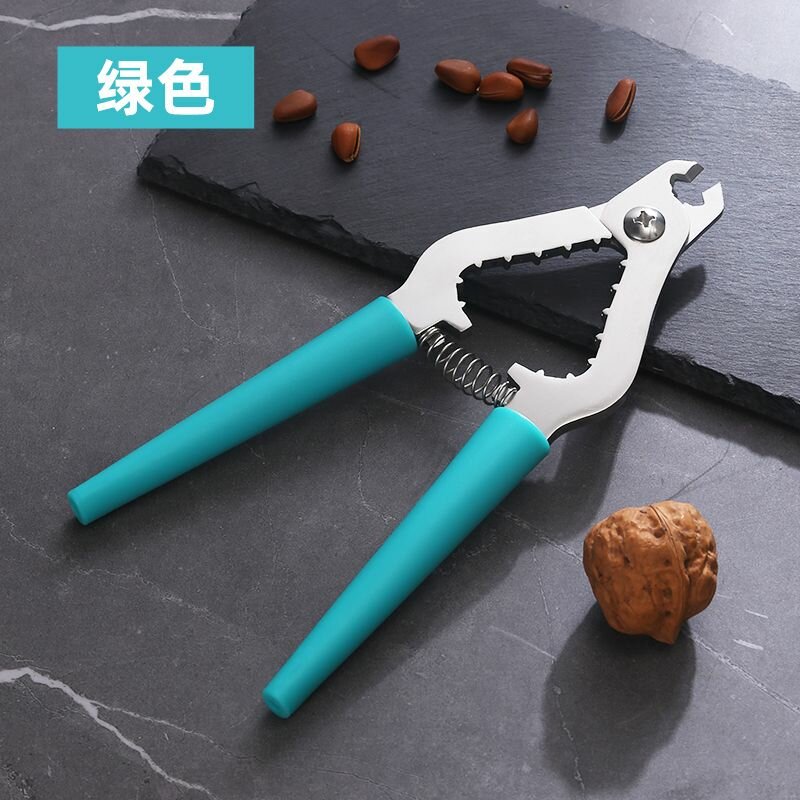 Нержавеющая сталь, щипцы для грецких орехов, щипцы для фундука, щипцы для кедровых орехов, щипцы для миндаля, многофункциональный инструмент для орехов, утолщенный инструмент, новая модель
