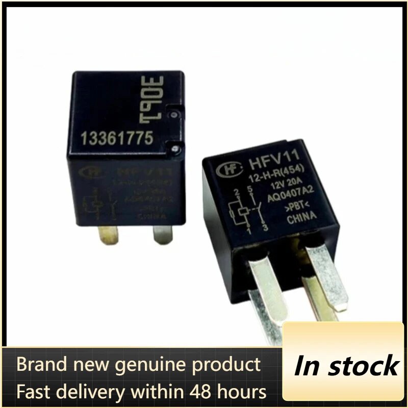 (Абсолютно новый оригинал) 1 шт./лот, 100% оригинальное реле: 13361775 12V 20A 4 контакта HFV11 12-H-R(454) Автомобильное реле