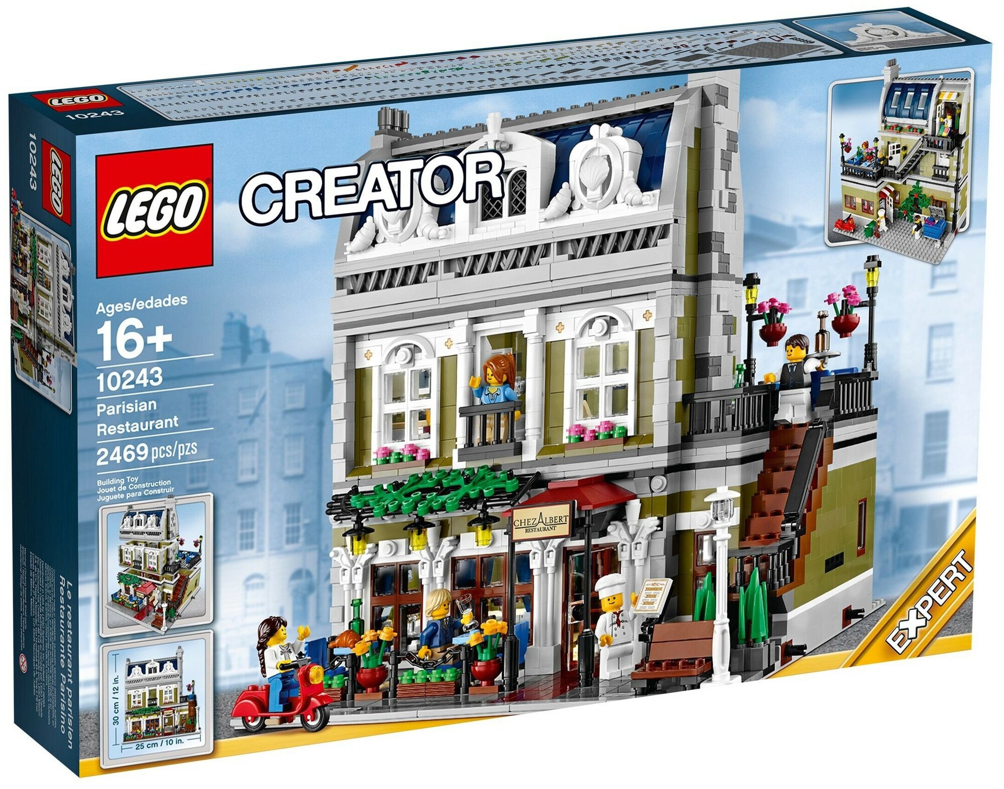 Конструктор LEGO Creator Expert 10243 Парижский Ресторан, 2469 дет.