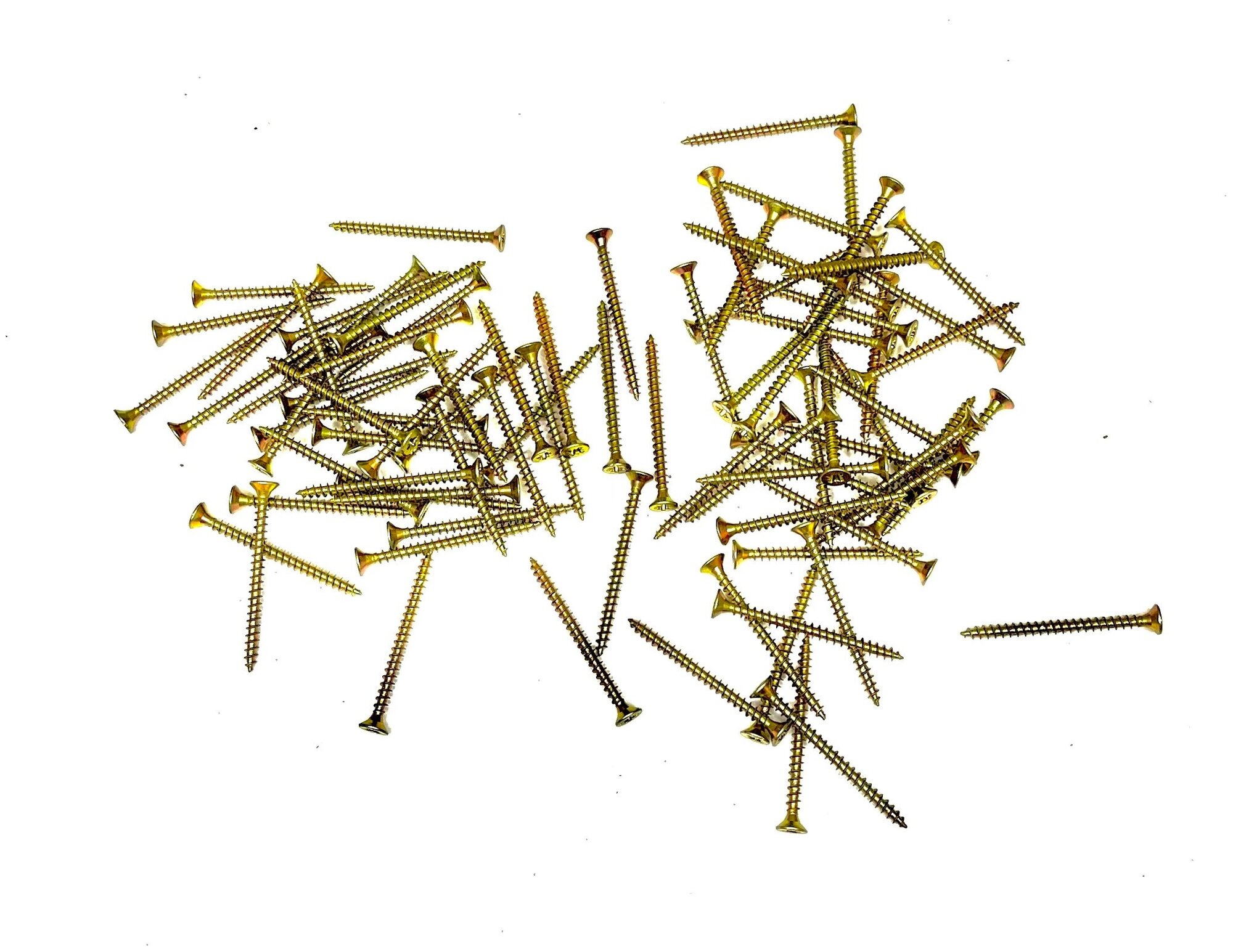 Универсальные саморезы 3,5х40 по дереву, желтый цинк (100шт)