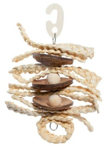Triol Игрушка NATURAL для птиц-подвеска "Косички", 18/23,5*16см