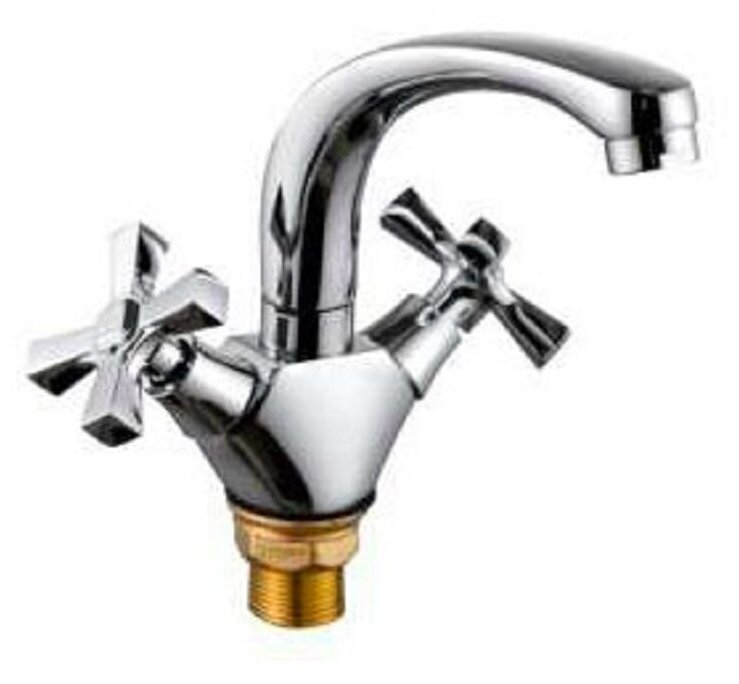 Смеситель для раковины MYNAH цвет глянцевый хром, однорычажное управление. Поворотный излив. Монтаж на одно отверстие, на гайке. Гибкая подводка. Присоединительный размер 1/2". С аэратором. Высота смесителя 160 mm. Материал латунь.