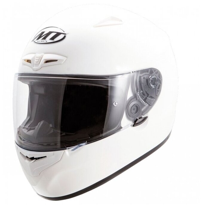 Шлем для мотоциклистов MT MATRIX Mono Gloss White XXL