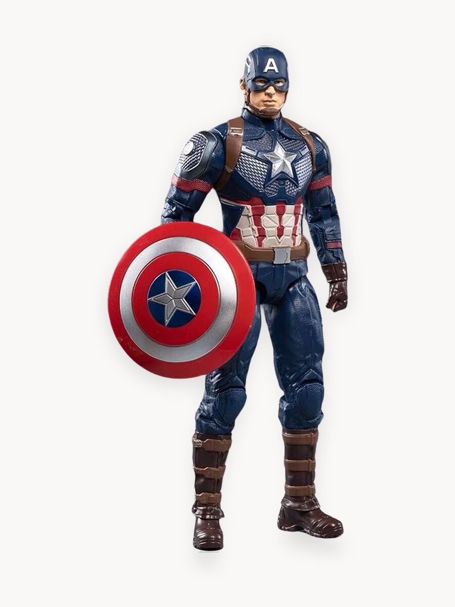 "Капитан Америка" фигурка 17 см , шарнирная. Платный пластик