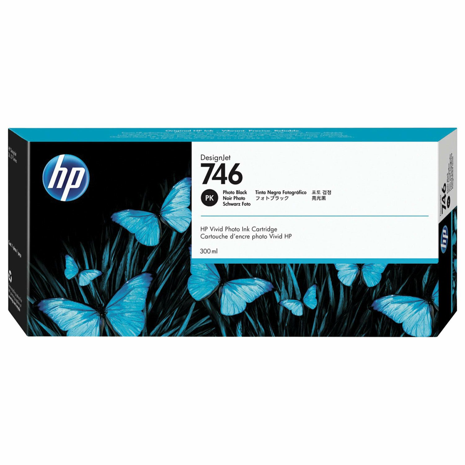 Картридж HP P2V73A №730, фото-черный