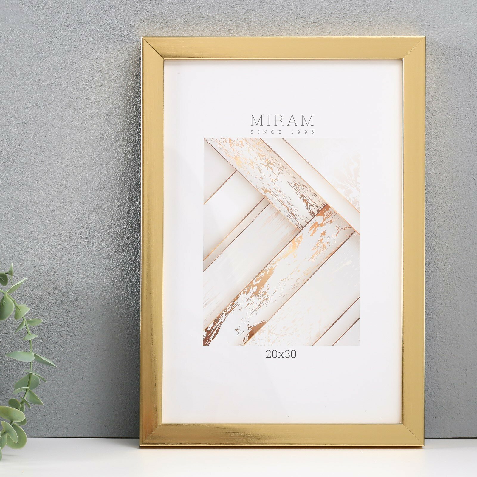 Фоторамка для фото 20×30см "мирам" материал пластик, цвет золото