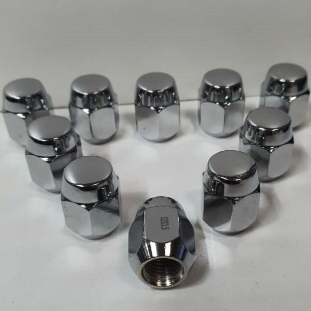 Гайка колёсная 12x1,5x25, конус, под 19 ключ, 10 штук