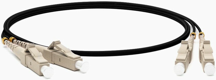 Патч-корд Hyperline 10м (FC-D2-504-LC/PR-LC/PR-H-10M-LSZH-BK)