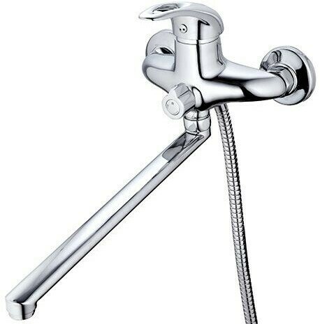 Смеситель для ванны с длинным изливом и душем ECONOCE D40-A 360 (EC0363)