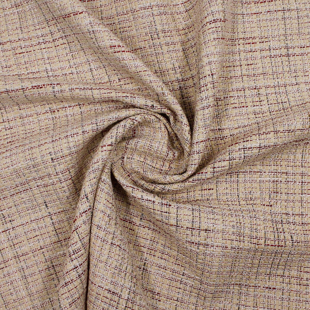 Костюмная ткань Chanel, желто-бежевая