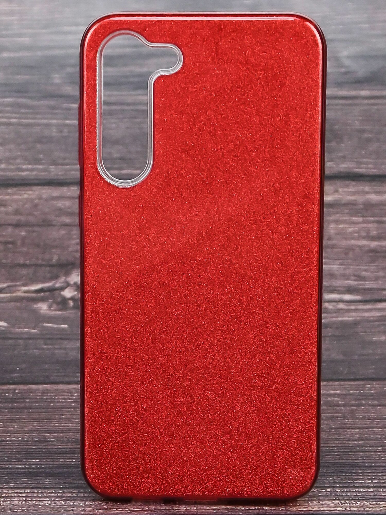 Силиконовый чехол бампер на смартфон Samsung Galaxy S23 Plus переливающийся с блестками, защитная блестящая накладка для телефона Самсунг Галакси S23 Плюс