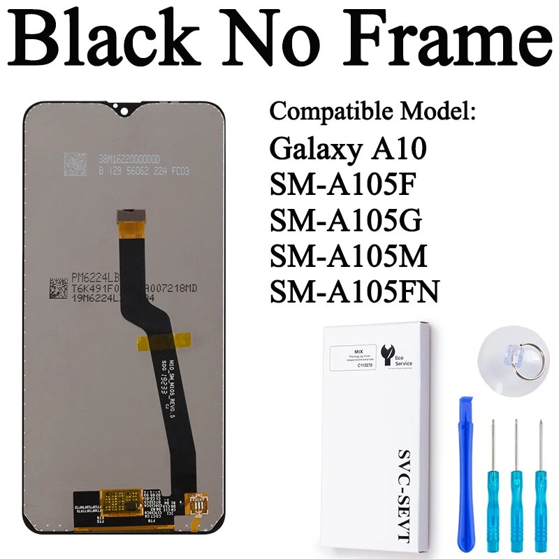 SM-A105F A105M Премиальный ЖК-дисплей для Samsung Galaxy A10, дигитайзер сенсорного экрана в сборе для Galaxy A105, ЖК-дисплей с рамкой