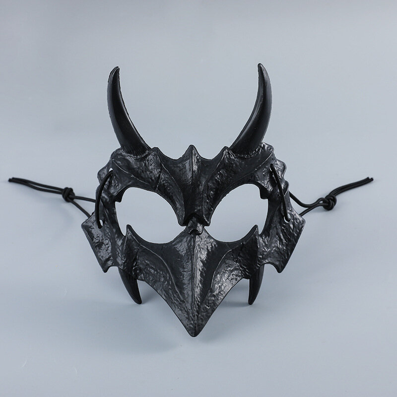 Маска Бога Тигра Яши Тенгу, на Хэллоуин, с черепом, черная