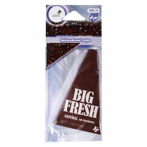 Ароматизатор воздуха PABF-78 BIG FRESH (ароматный кофе) пластинка FKVJP