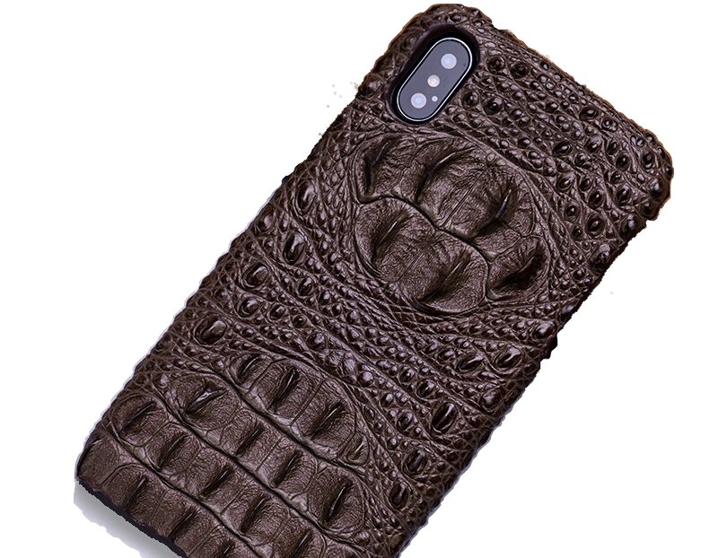 Чехол-накладка-бампер MyPads Premium для iPhone XS Max (Айфон Икс 10 С Макс) из натуральной кожи с тиснением крокодила экзотическая неповторимая .